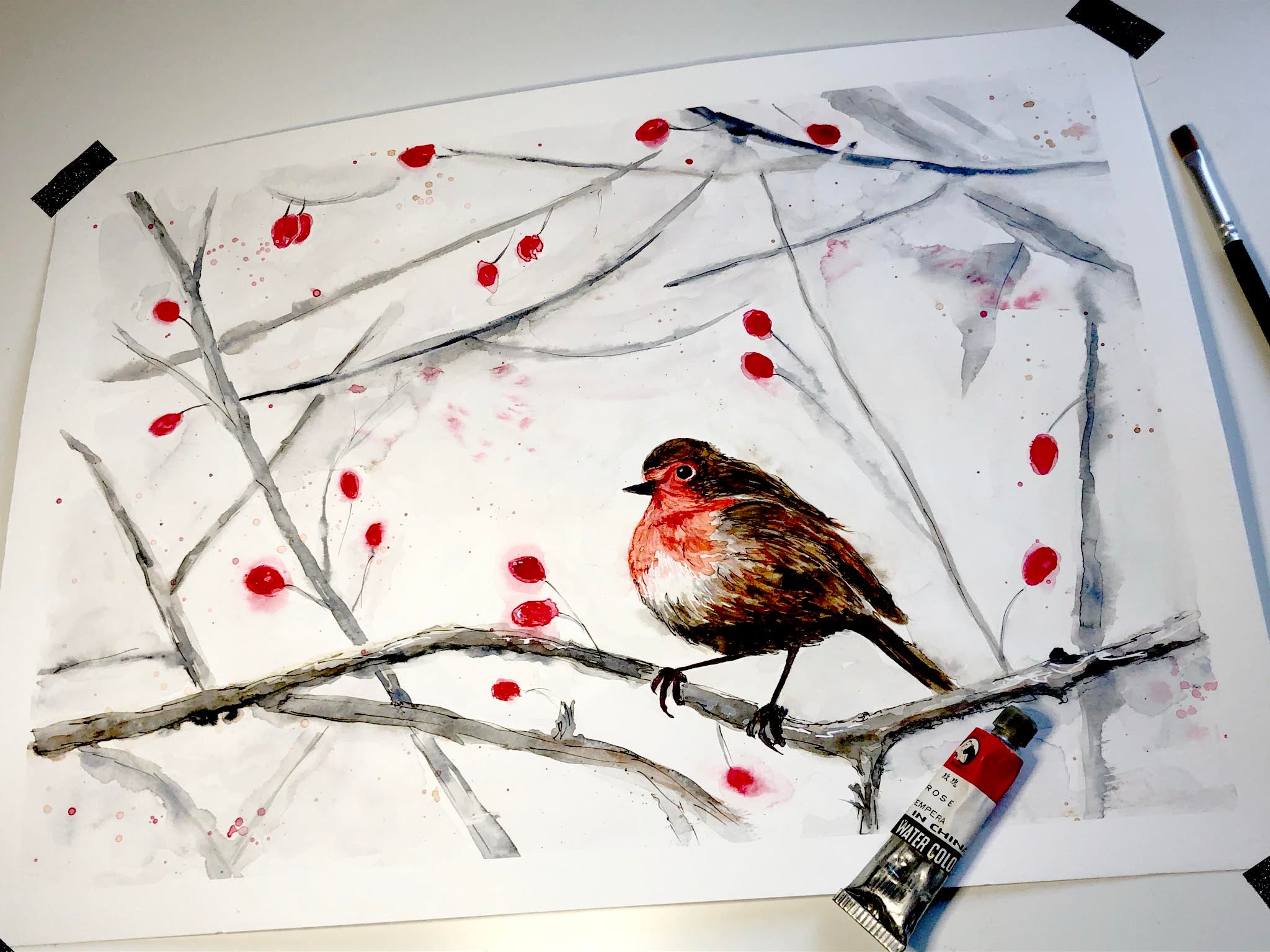 Robin Bird Painting