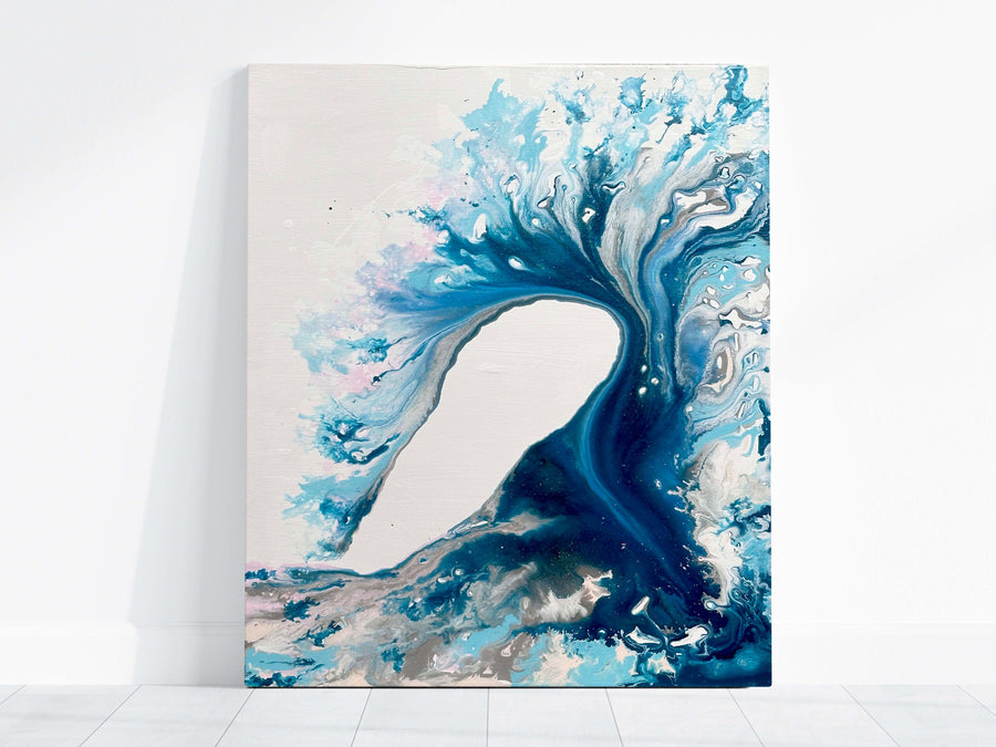 Ocean Wave Wall Art – Crafty Cow Design - Kate Shephard Artist