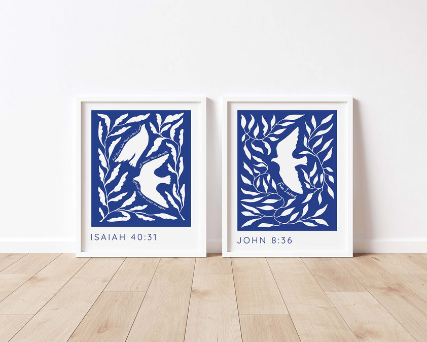 Contemporary Christian Art Modern Scripture Prints Bible Verse Decor ...