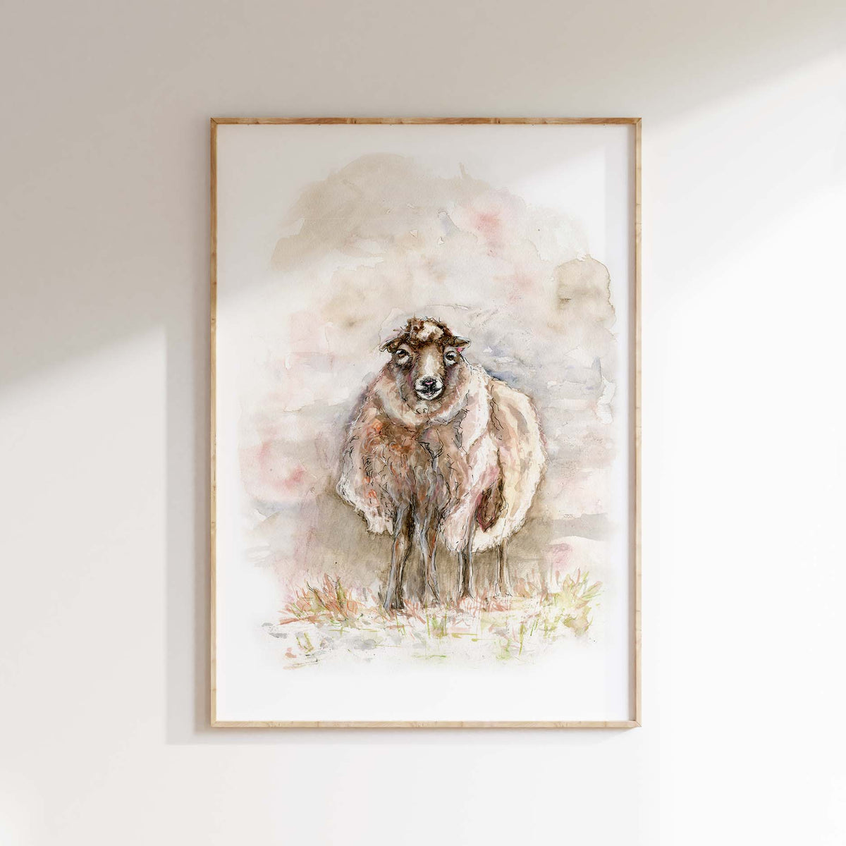 Sheep Painting Print, Country Kitchen Print Rustic Farmhouse Home Deco ...